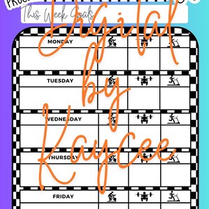 Modern 2025 Checker Print Planner, Budget Tracker, Fitness Log ...