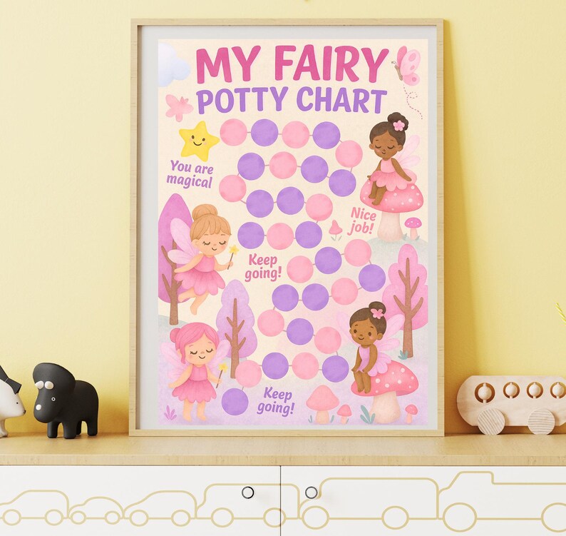 Fairy Potty Training Chart: Magical Kids Reward (digital Download) - Etsy