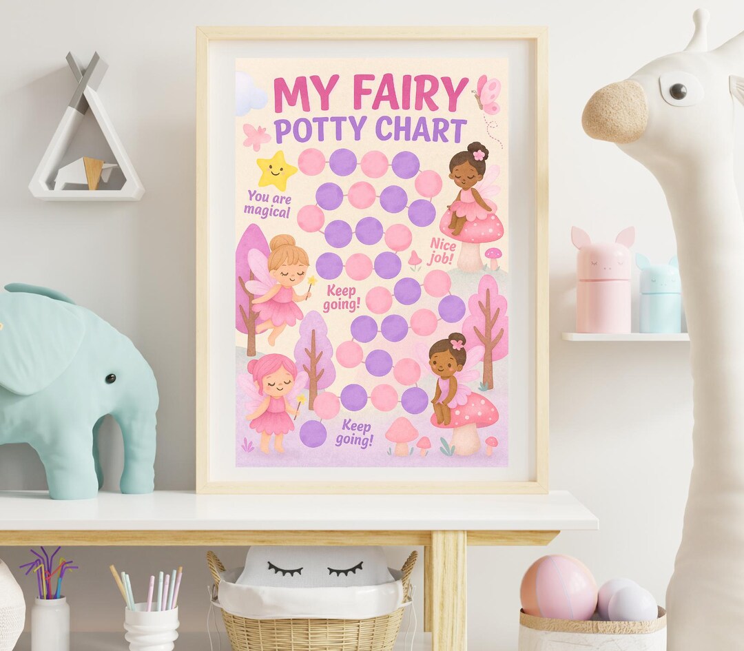 Fairy Potty Training Chart: Magical Kids Reward (digital Download) - Etsy