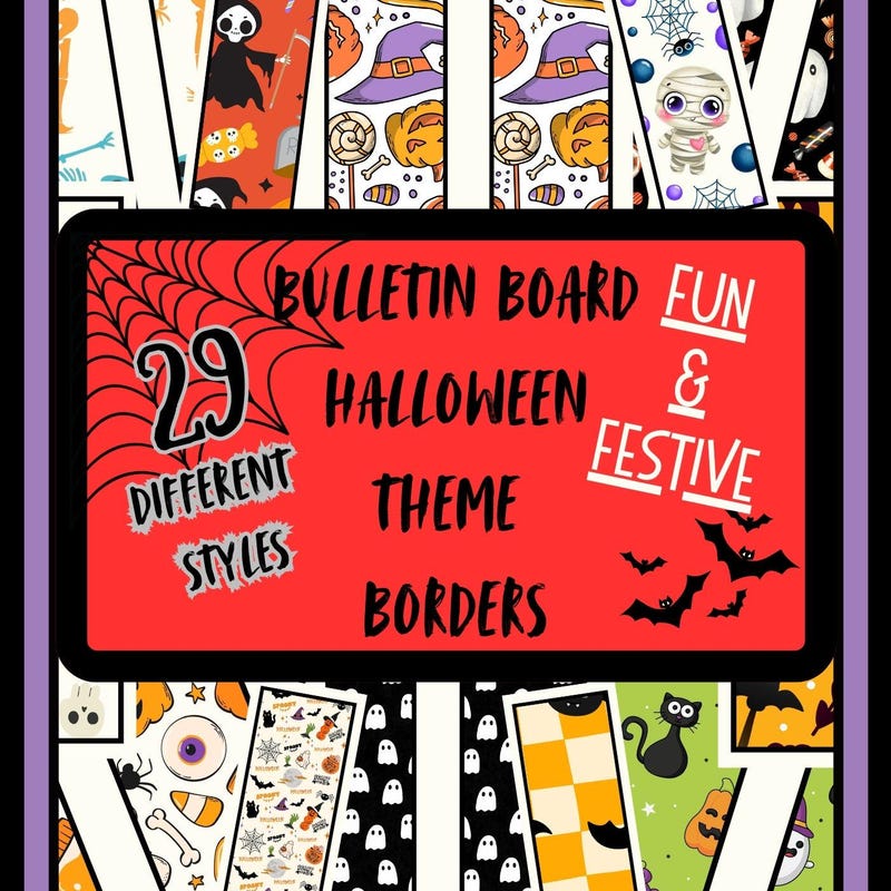 Halloween Bulletin Board Trim - Etsy