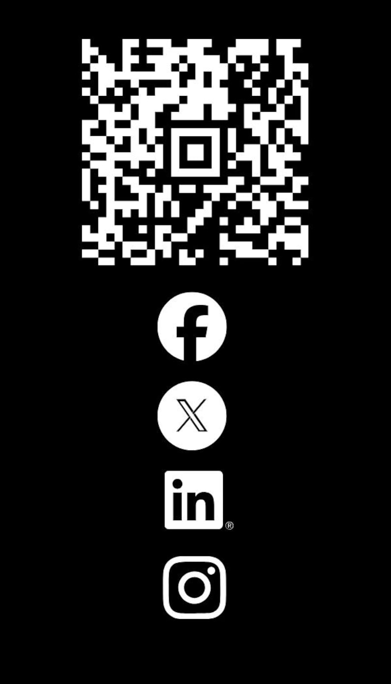 Custom Digital Business Card: QR Code, Clickable Links (canva Template ...