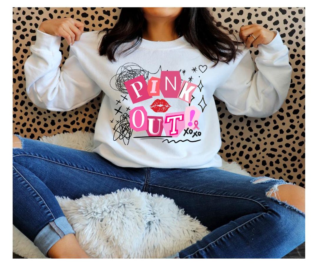 Pink Out Shirt, Breast Cancer Awareness, Burn Book Pink Out, Mean Girls ...