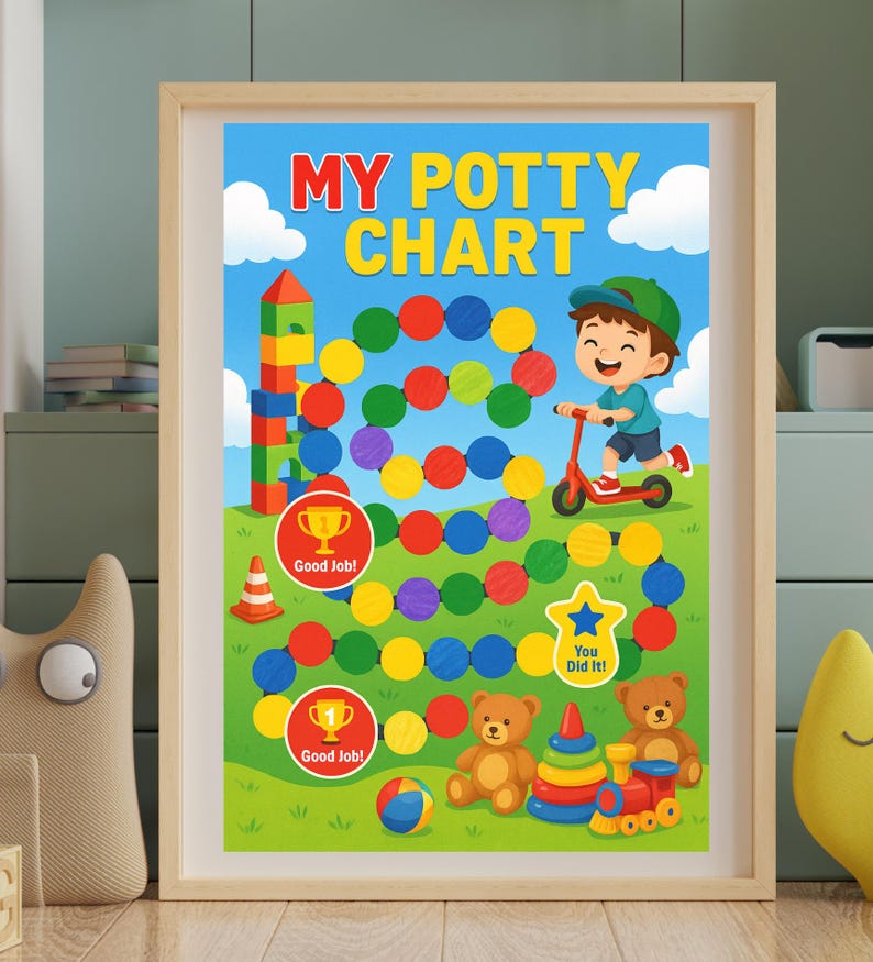 Toy Land Potty Training Chart: Fun Reward System (digital Download) - Etsy