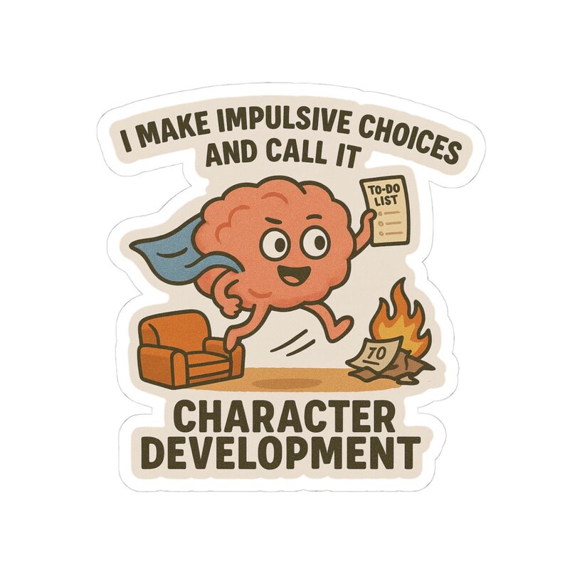 Fun Character Development Stickers, Quirky Laptop Decor, Brainstickers ...
