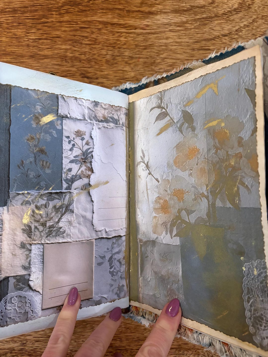Handmade Planner Junk Journal: Vintage Ephemera, Mixed Media Art ...