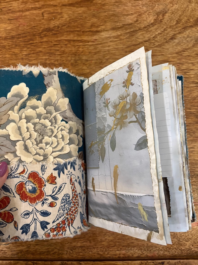 Handmade Planner Junk Journal: Vintage Ephemera, Mixed Media Art ...
