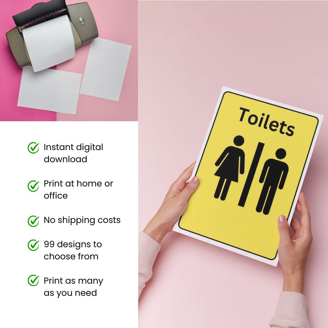 Dementia Friendly Signs 99 Designs for Home or Aged Care Facility ...