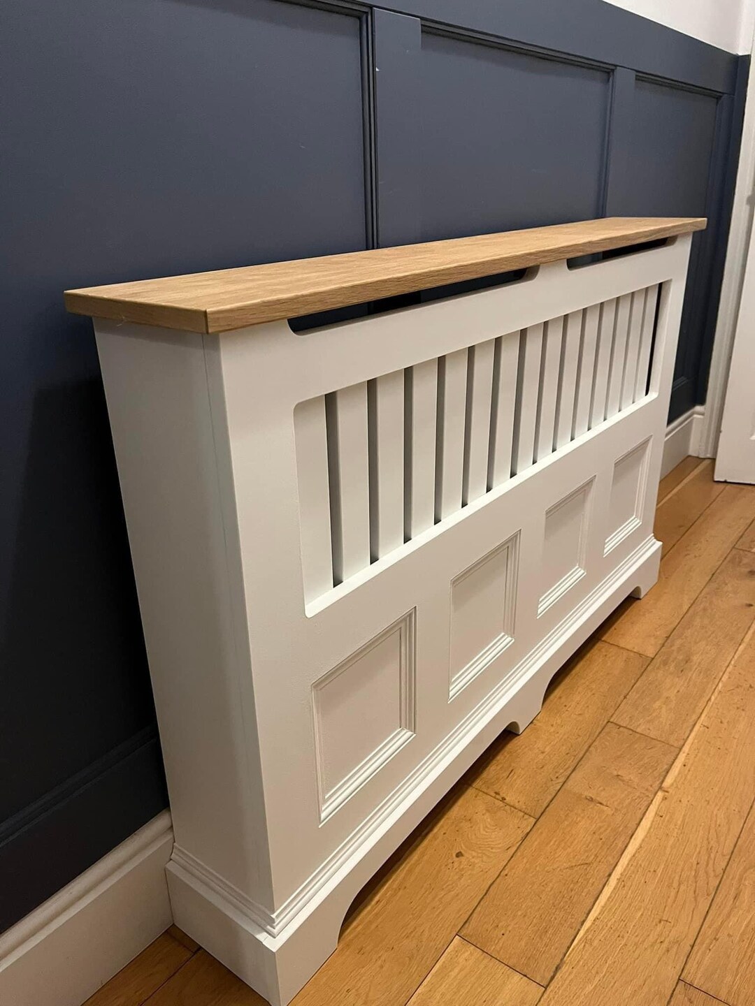 Bespoke Radiator Cover, Oak Veneered Top - Etsy
