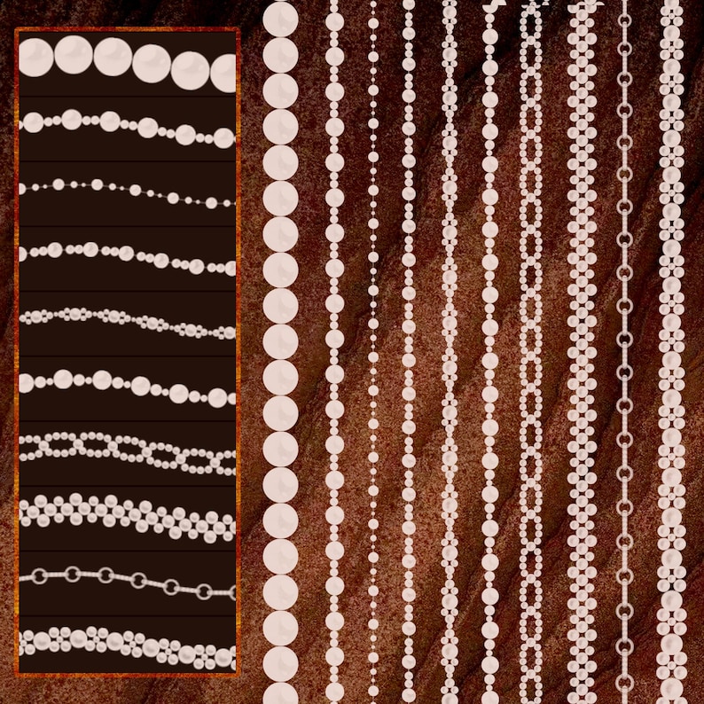 Pearl Beads Brush Set: Procreate & Photoshop (digital Download) - Etsy