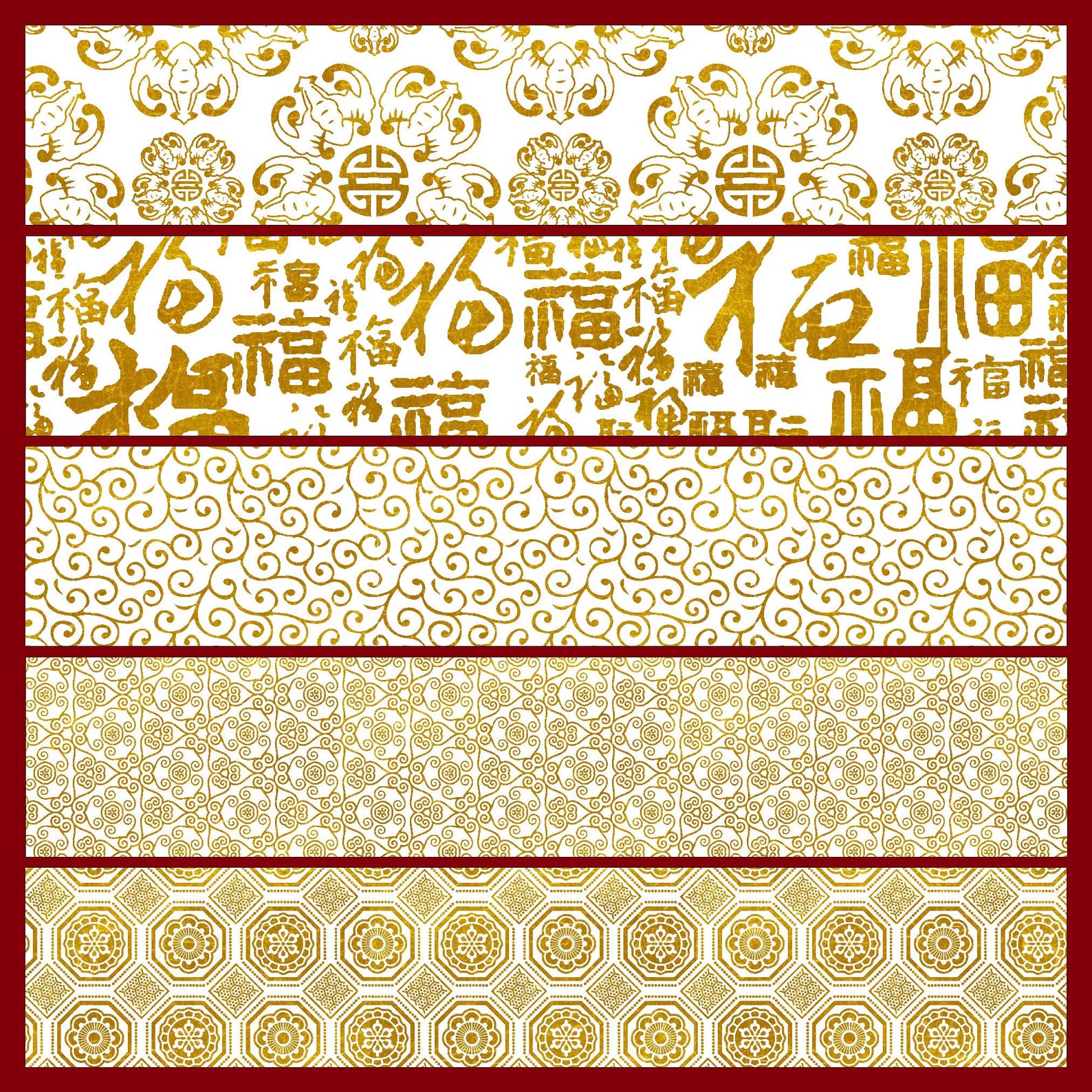 40 Ancient Chinese Pattern Brushset | Procreate & PS | Digital Download ...