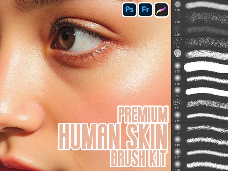 Human Skin Brushes | Procreate & Photoshop (digital Download) - Etsy