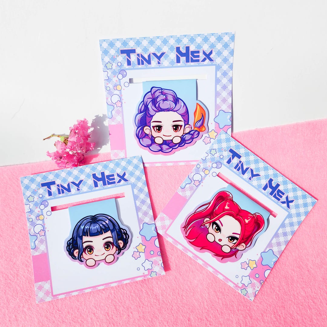 Chibi Magnetic Bookmark | Kpop Inspired Demon Hunter Page Marker ...