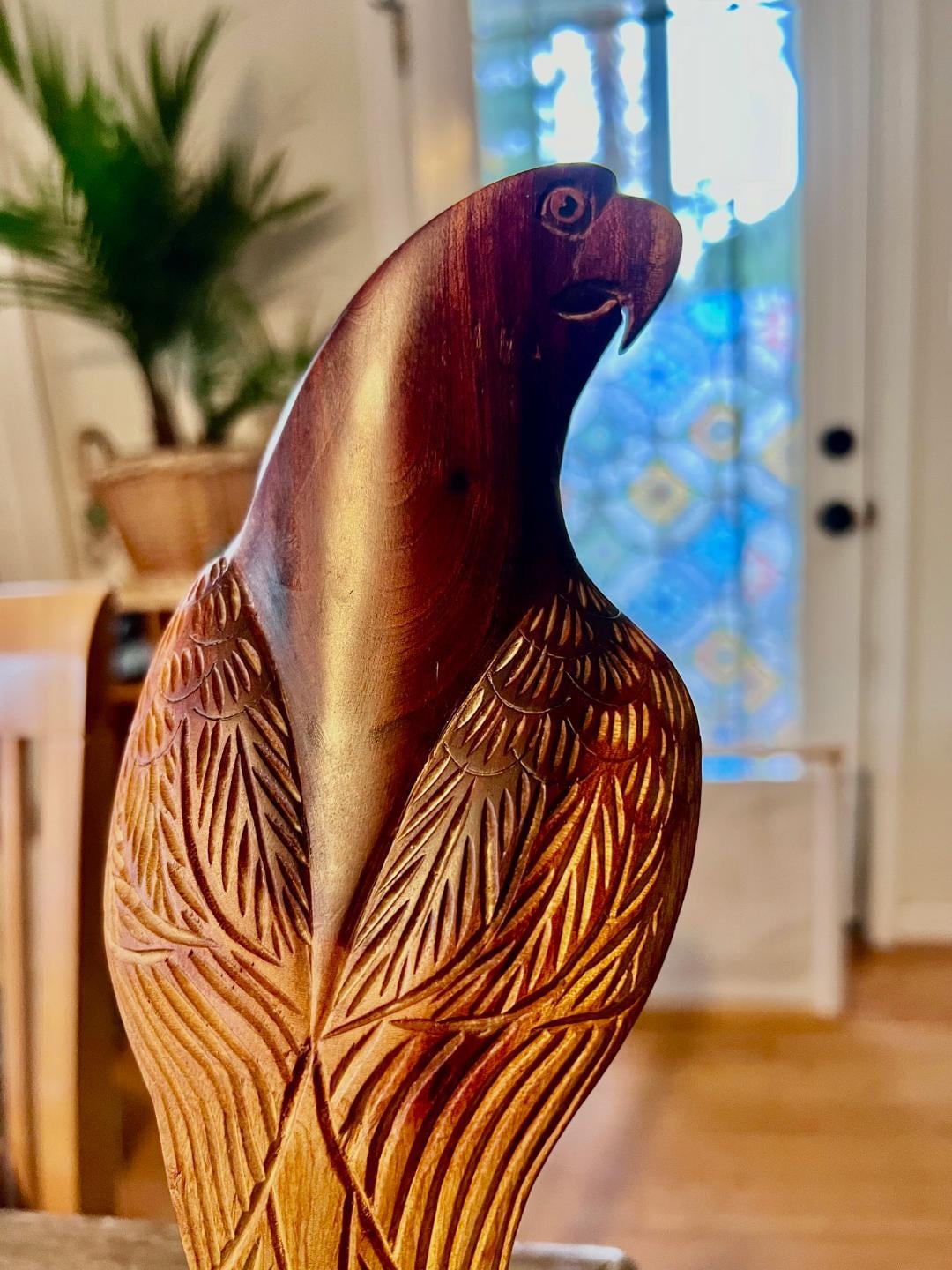 Vintage Hand Carved Wooden Eagle - Etsy