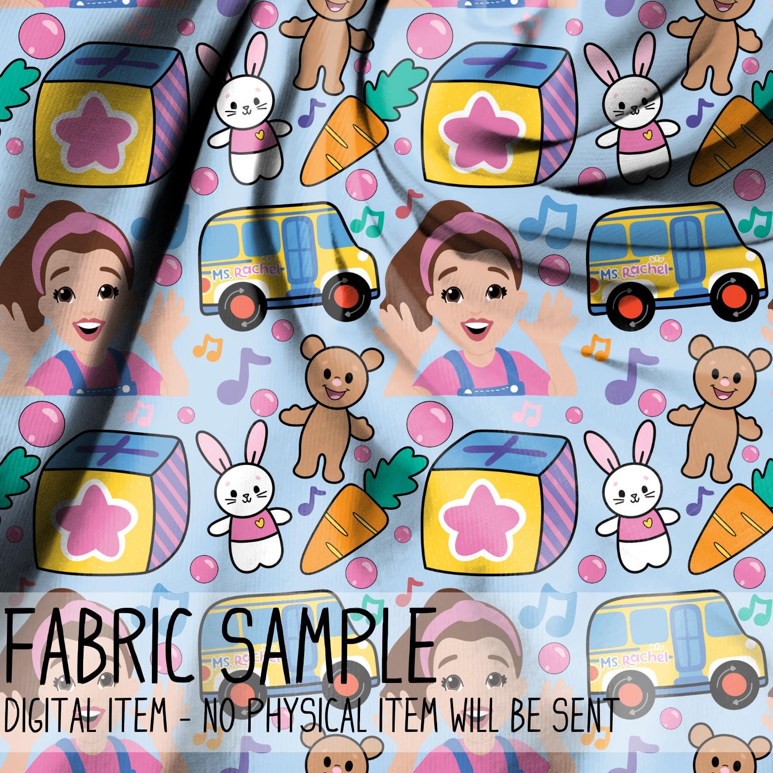 Ms Rachel Blue Seamless Pattern 300 DPI PNG Instant Download Digital ...