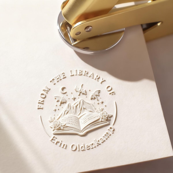 Embossed Name Cards - Etsy