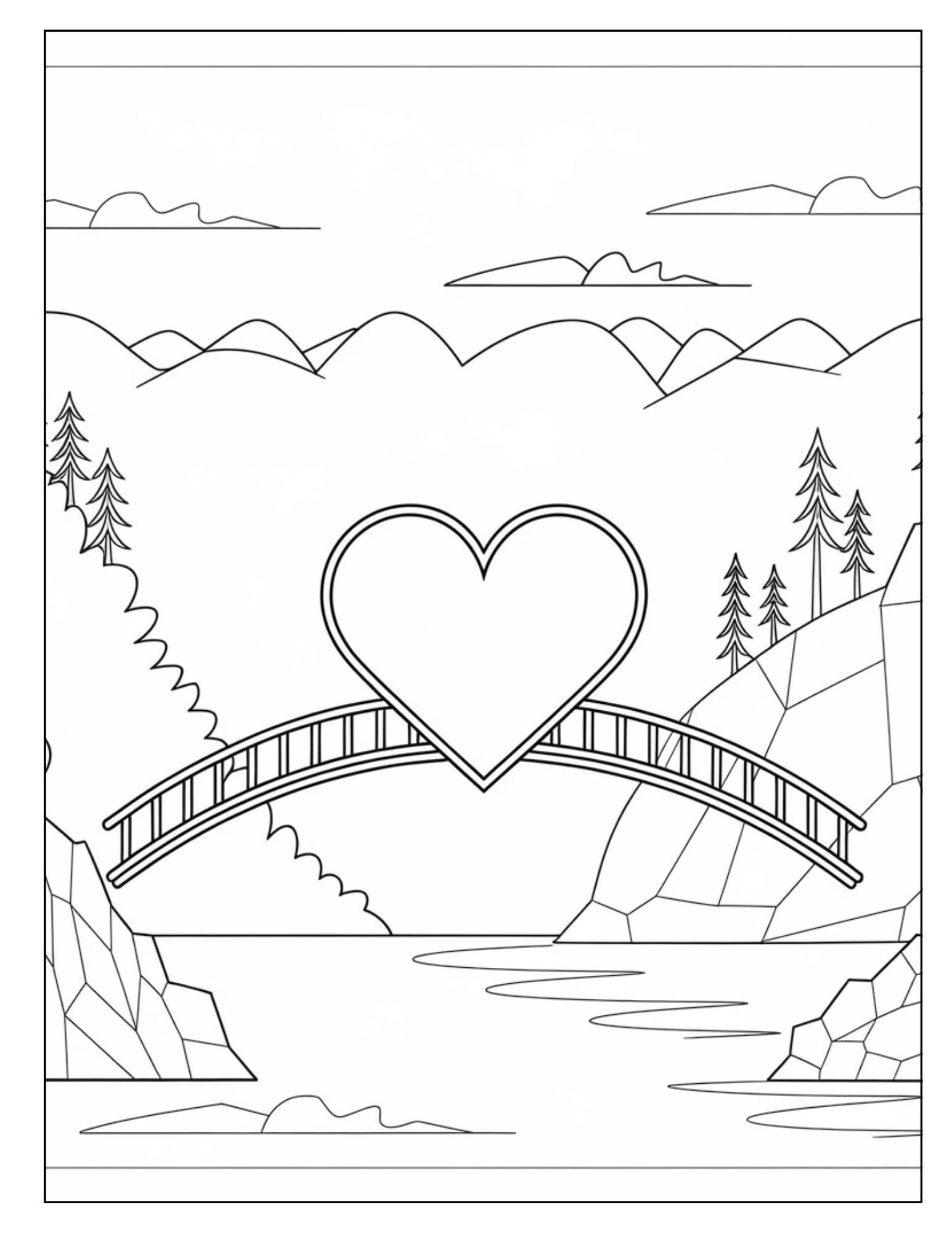 50 Valentines Day Coloring Pages Instant Download, Ready to Print ...
