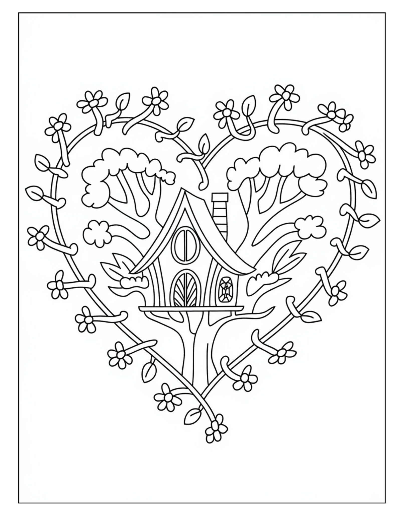 50 Valentines Day Coloring Pages Instant Download, Ready to Print ...