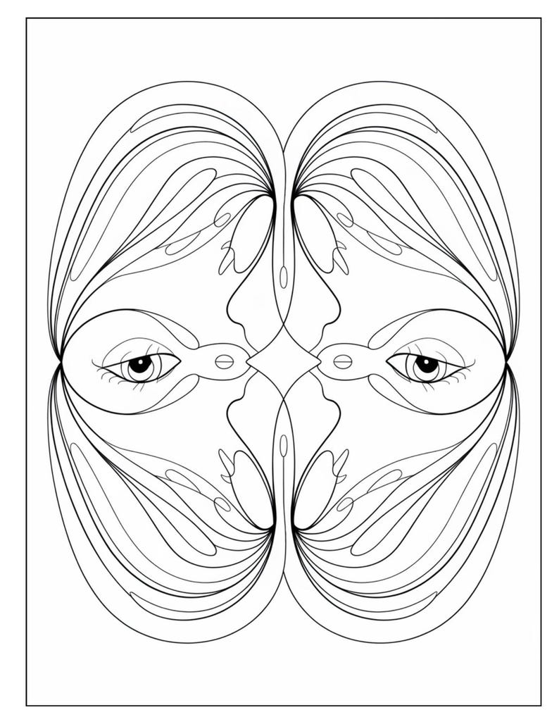 100 Mandala Double Coloring Pages - Coloring Pages for Adults and Kids ...