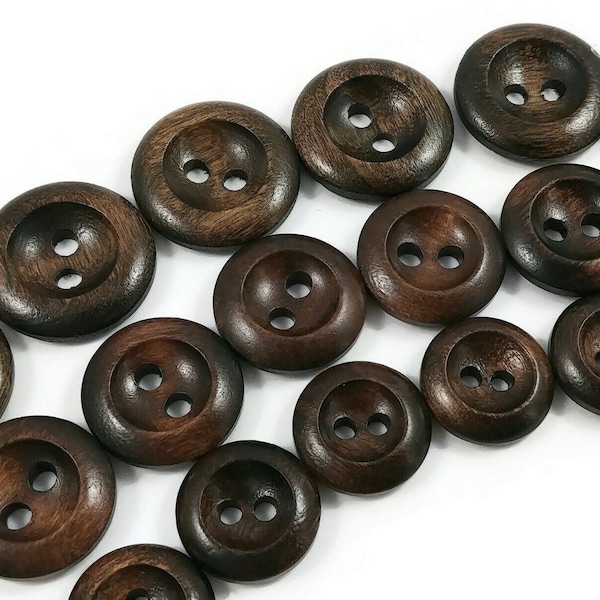 Wood Buttons - Etsy