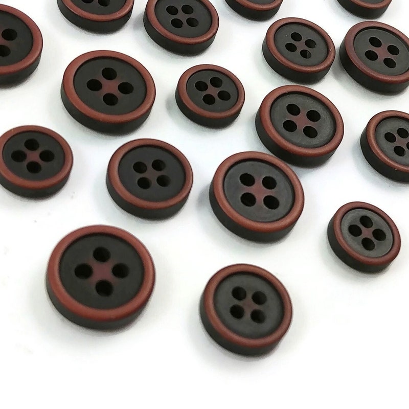 Brown Buttons - Etsy