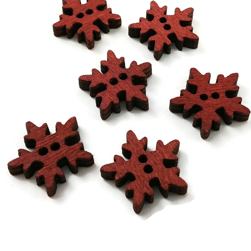 Snowflakes Buttons - Etsy