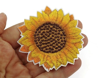 Sunflower Iron on Applique - Etsy