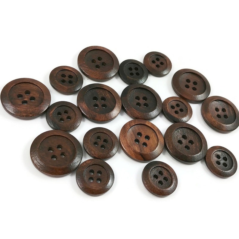 Natural Wood Buttons - Etsy