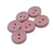 15mm Yellow Wooden Buttons - Set of 6 Small Sewing Buttons for Knitting ...