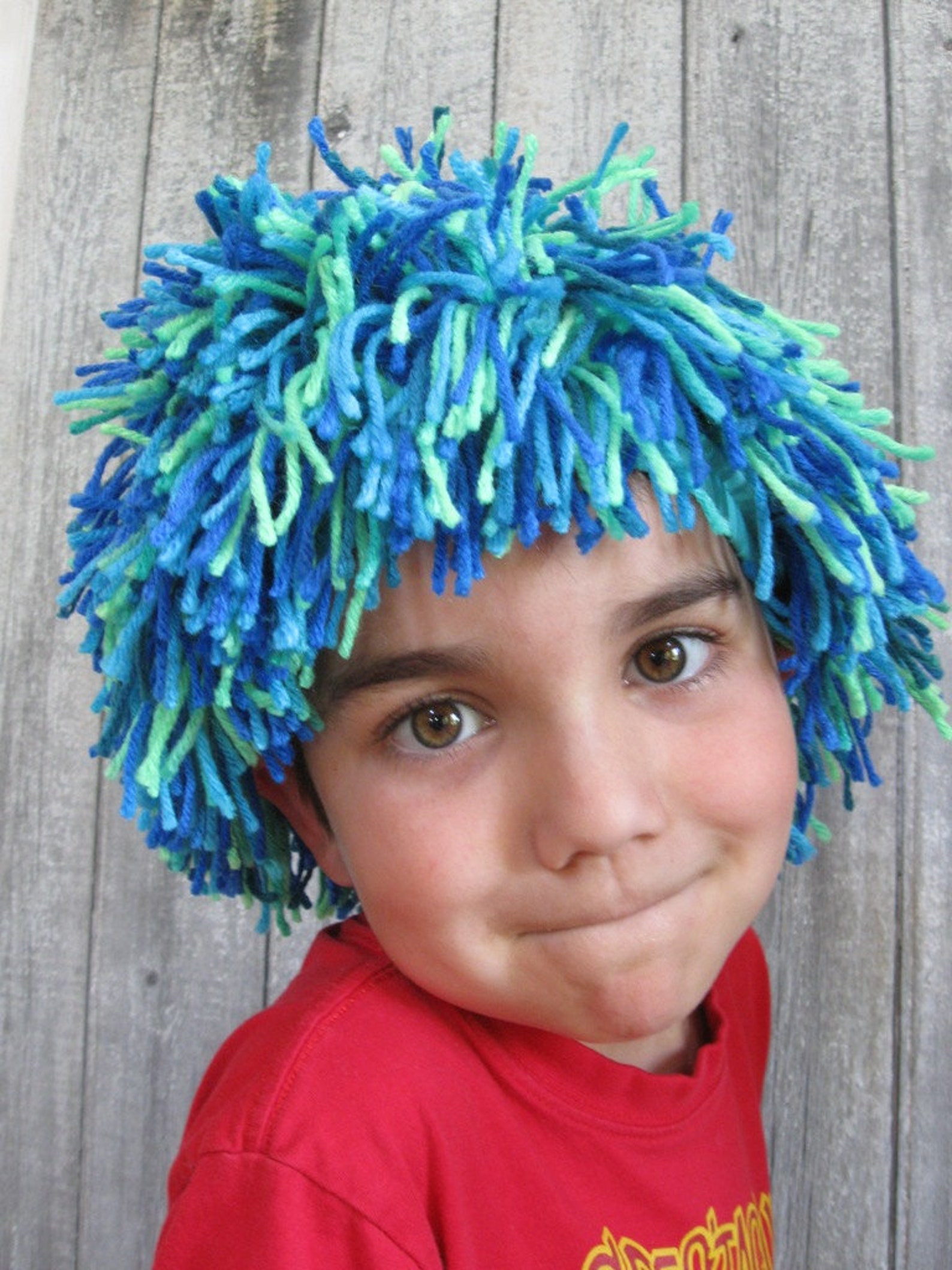 Yarn Wig Sewing Pattern, Halloween Costume Wig Tutorial, PDF Instant ...