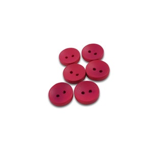 15mm Yellow Wooden Buttons - Set of 6 Small Sewing Buttons for Knitting ...