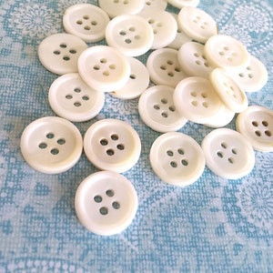 Mother of Pearl Buttons - 10mm Buttons - Set of 10 Shell Buttons ...