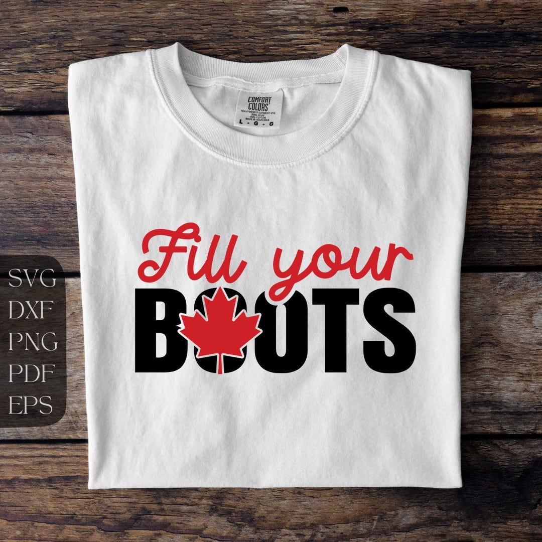 Fill Your Boots, SVG Cutting File, PNG for Printing, Instant Download ...