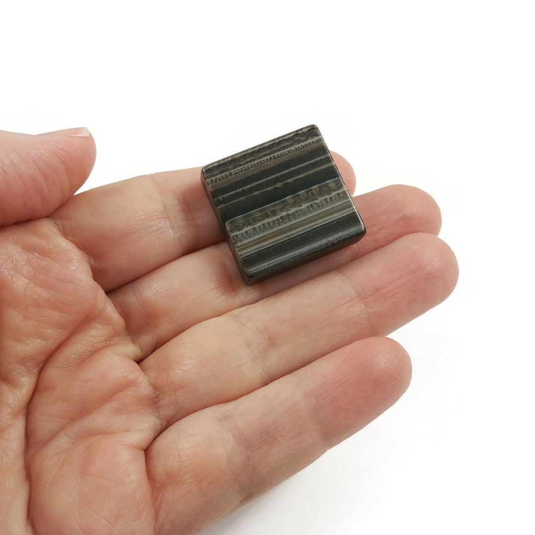 Big Square Resin Buttons, 6 Sewing Shank Buttons 25mm, Plastic Buttons ...