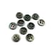 Grey Mother of Pearl Buttons, Natural Black Lip Shell Sewing Buttons, 4 ...