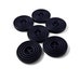 1 Inch Black Wooden Buttons, Set of 6 Sewing Buttons, 25mm Buttons for ...