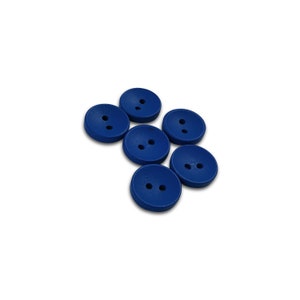 15mm Yellow Wooden Buttons - Set of 6 Small Sewing Buttons for Knitting ...