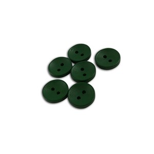 15mm Yellow Wooden Buttons - Set of 6 Small Sewing Buttons for Knitting ...