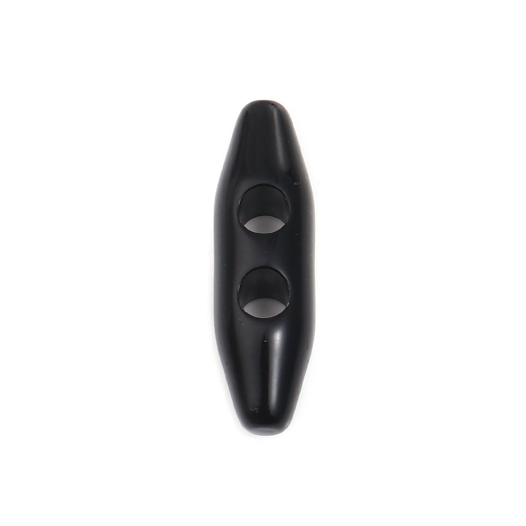 Black Toggle Buttons, 5 Sewing Buttons 37mm, Acrylic Plastic Buttons ...