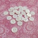 18mm Mother of Pearl Buttons, 6 Natural Shell Sewing Buttons, 2 Holes ...