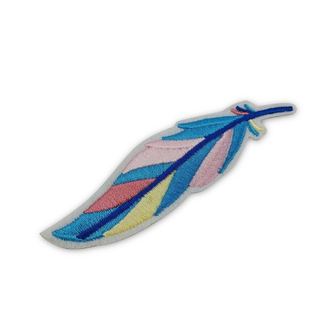 Feather Iron on Patches, Embroidered Patch, Sew on Patch, Feather ...
