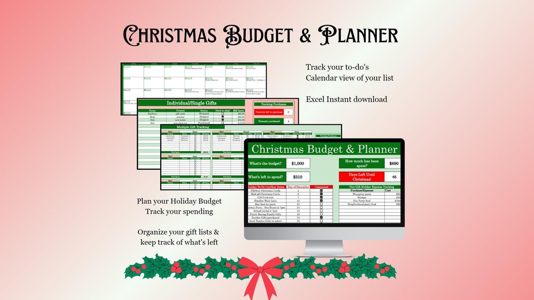 Christmas Planner / Holiday Planner. Track Your Christmas Budget ...