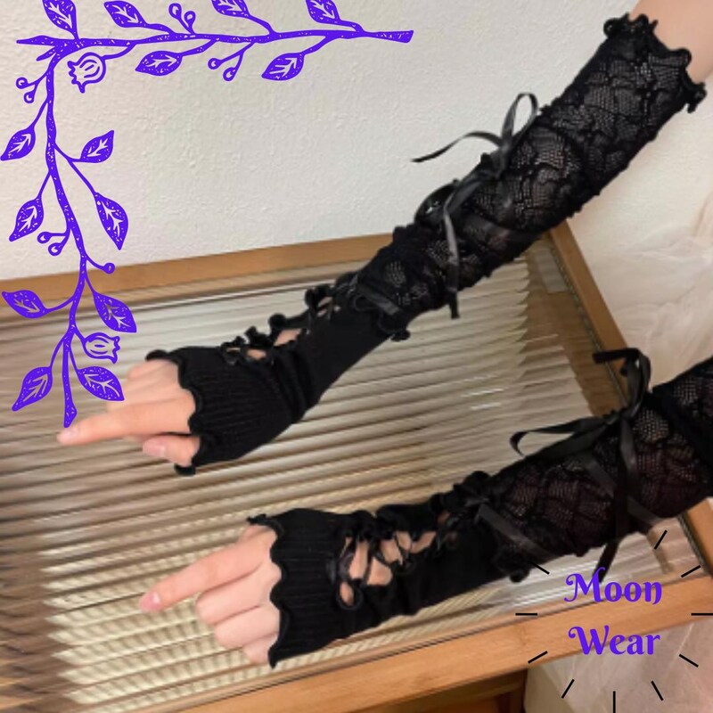 Gothic Gloves - Etsy