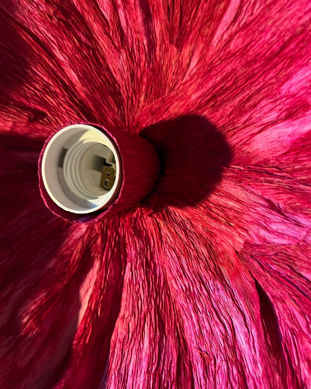 Red Flower Shaped Lamp Floral Ceiling Light Decorative Home Lighting - Etsy