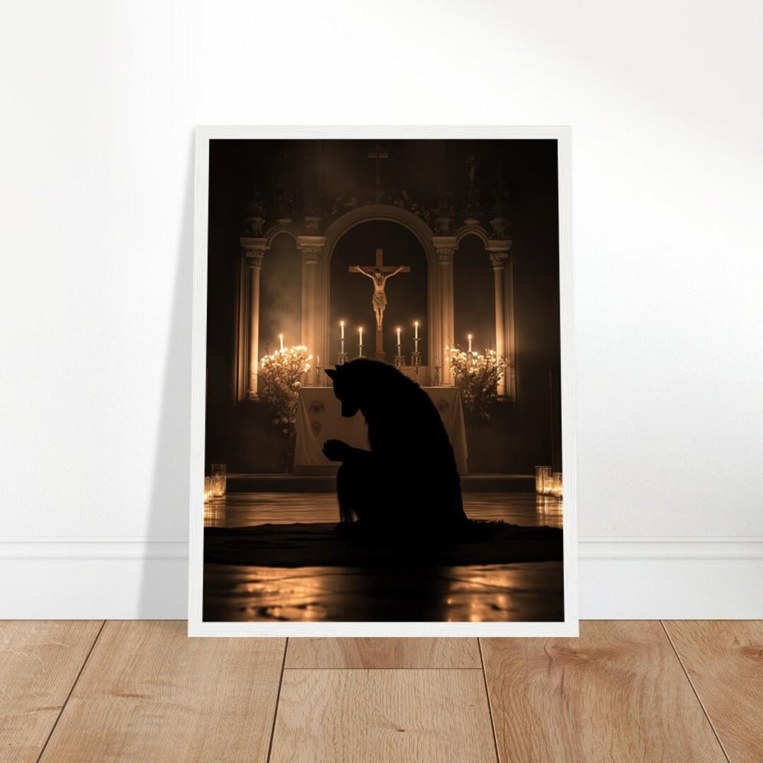 Werewolf Praying at Church - Etsy