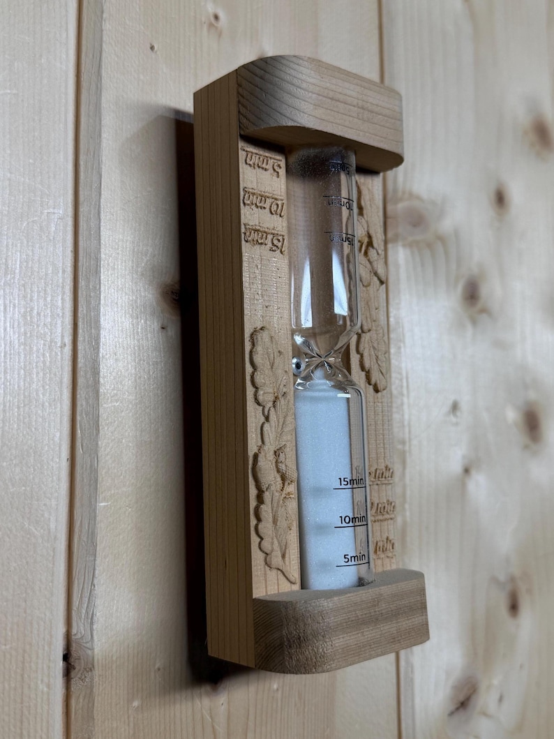 Western Red Cedar Sauna Timer | 15 Minute Sand Hourglass - Etsy