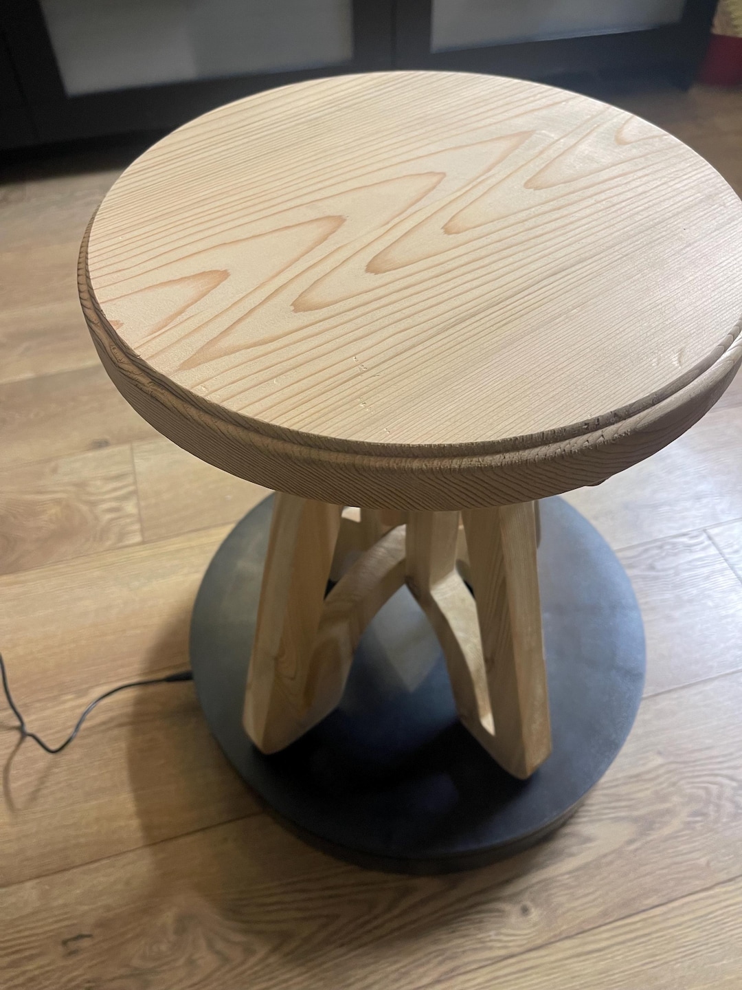 Handcrafted Cedar Sauna Stool - 16" Round Unfinished Wood - Etsy