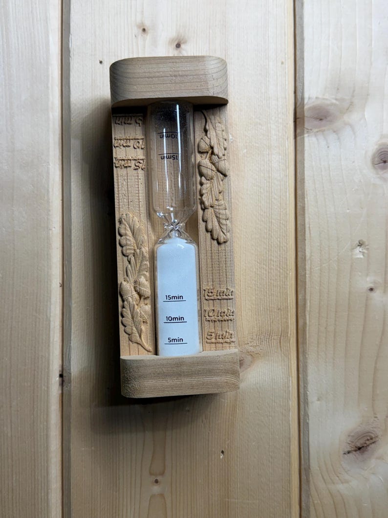 Western Red Cedar Sauna Timer | 15 Minute Sand Hourglass - Etsy