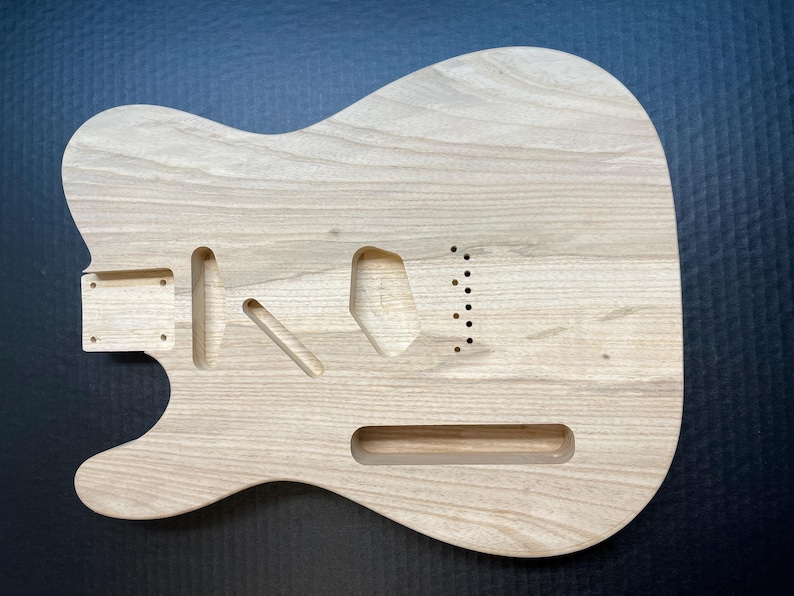 Telecaster Style Guitar Body – 2-piece Swamp Ash – 4.9 Lbs – CNC Routed ...
