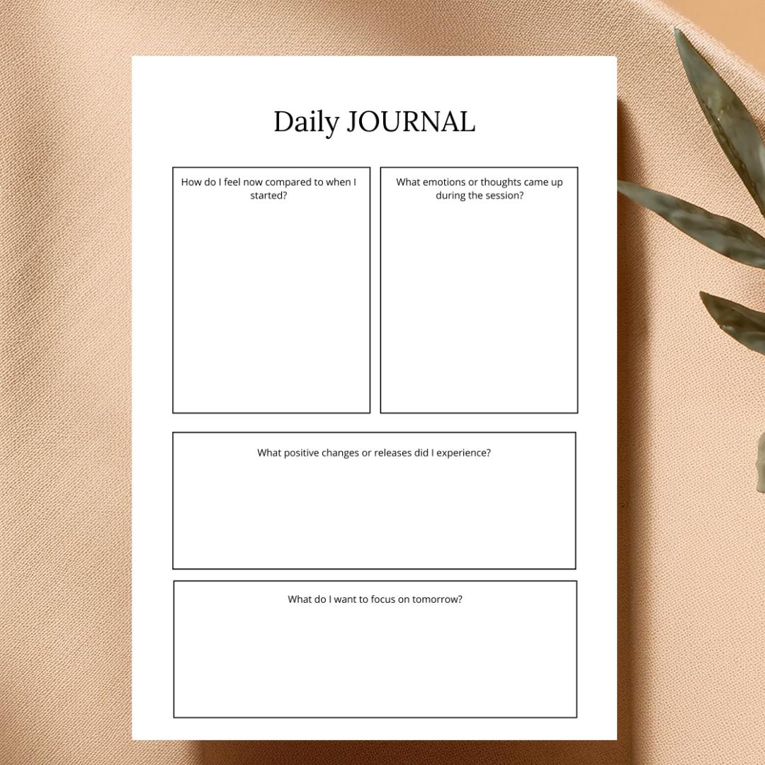 EFT Tapping Guide: Emotional Freedom Techniques, Daily Journal (canva ...