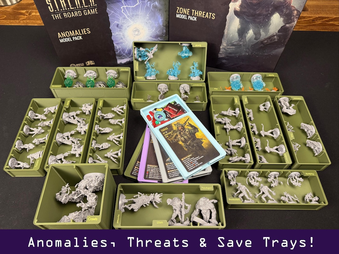 Stalker Zone Threats and Anomaly Miniatures Insert and Organizer ...